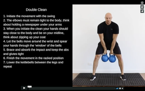 Double Kettlebell Clean - Dangerously Fit Academy