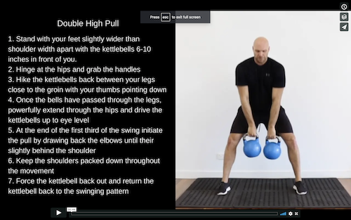 Double Kettlebell High Pull - Dangerously Fit Academy