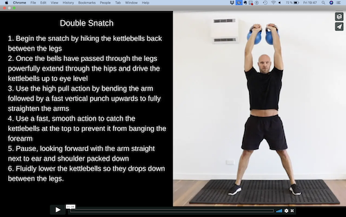 Kettlebell Snatch With Two Hands