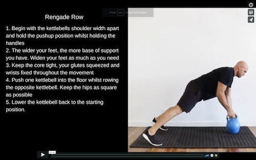 Kettlebell Renegade Row - Dangerously Fit Academy