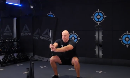 Steel Club Swing Squat - Dangerously Fit Academy