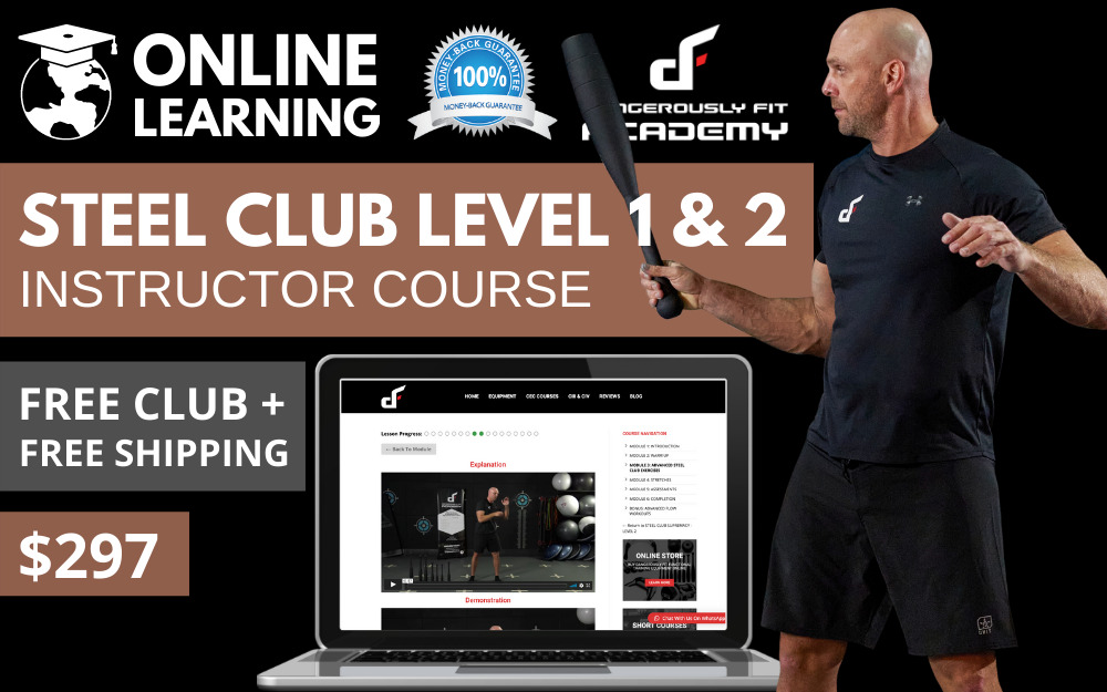 Steel Club Barbarian Squat - Dangerously Fit Academy