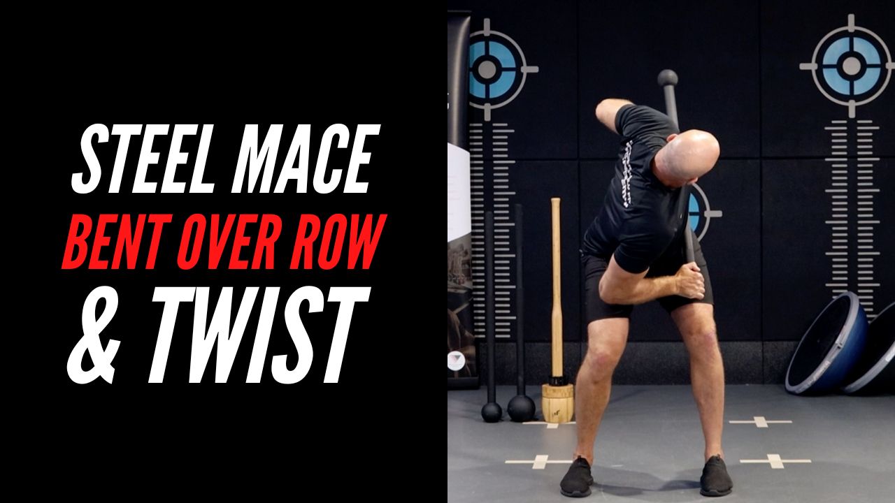Steel Mace Offset Bent Over Row & Twist - Dangerously Fit