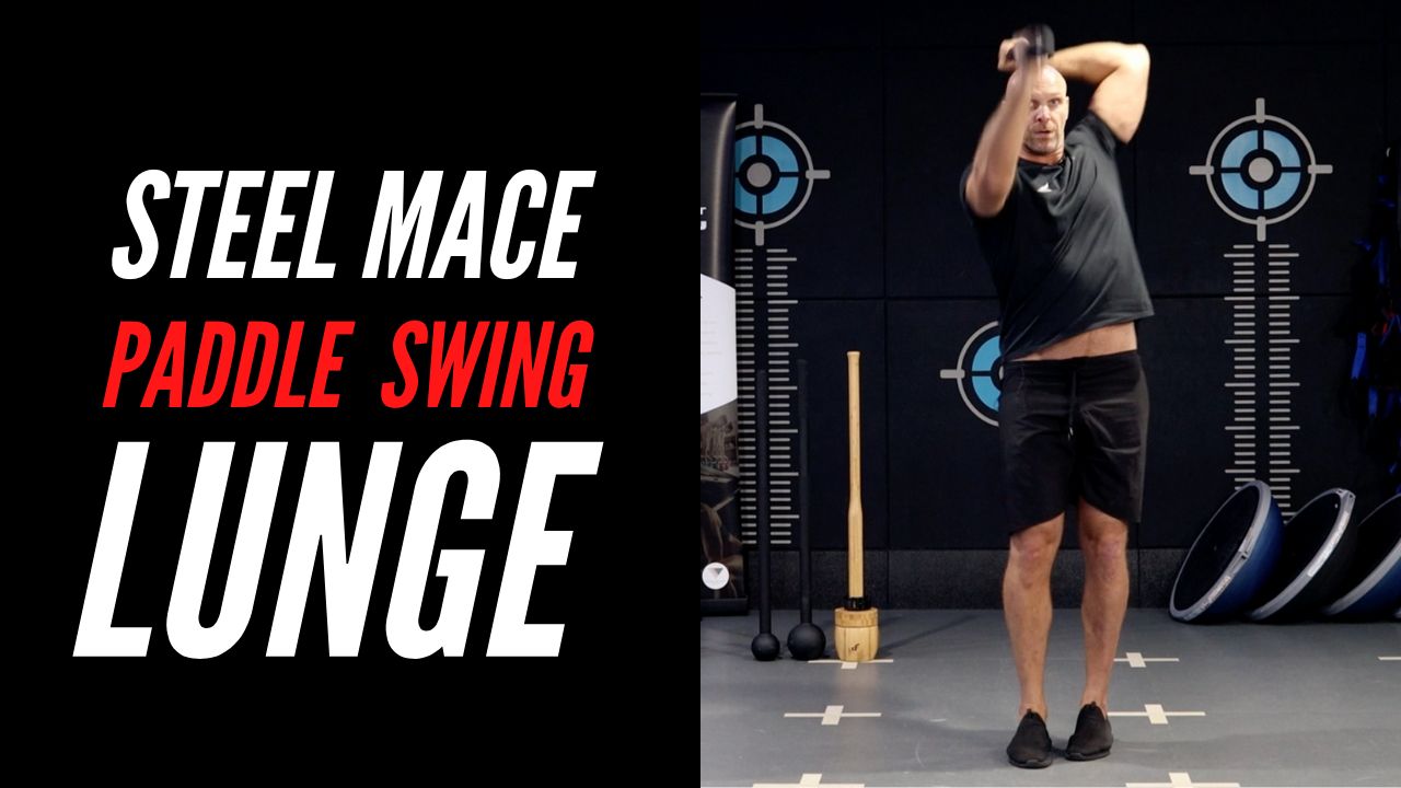 Steel Mace Paddle Swing Lunge - Dangerously Fit Academy