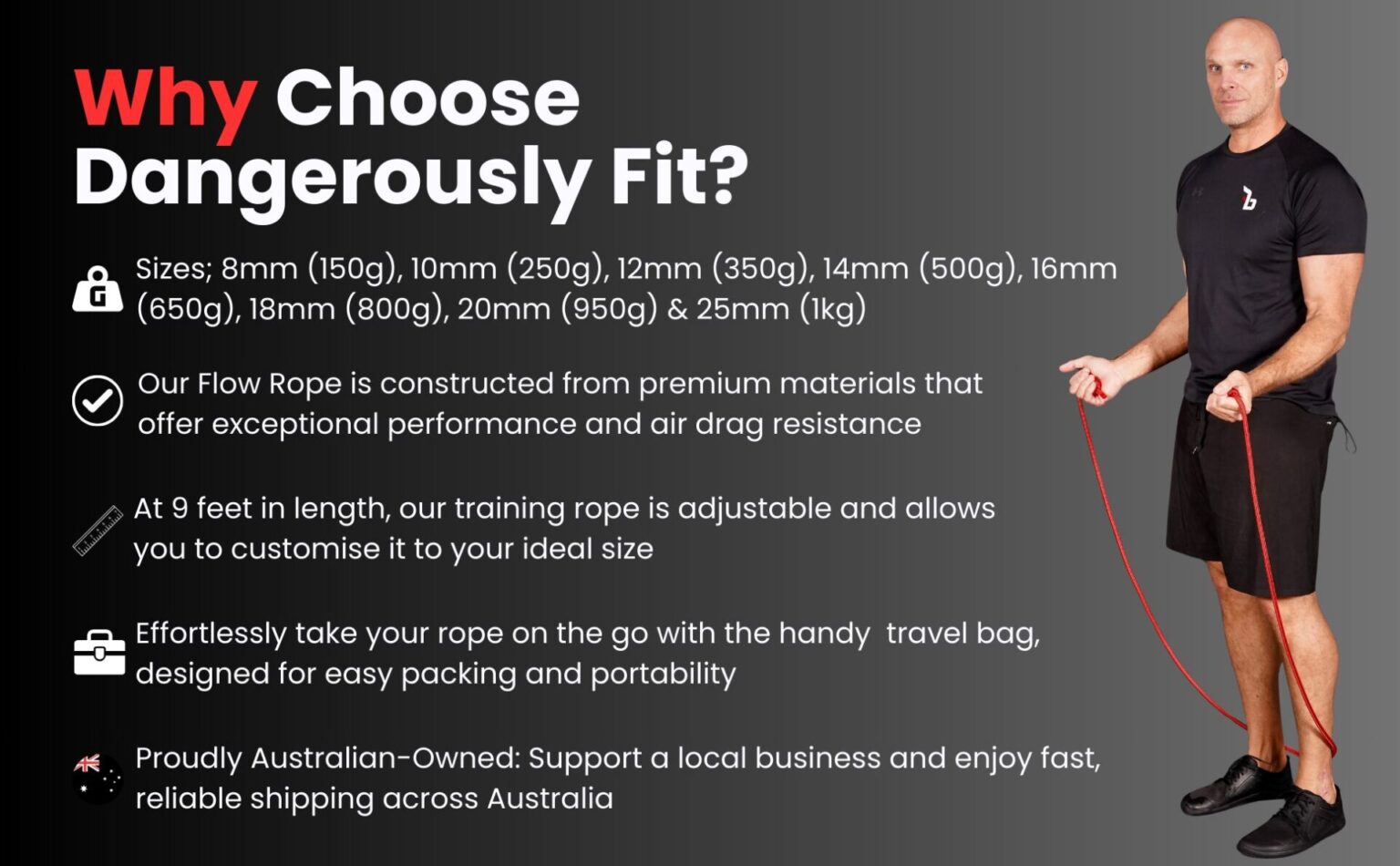 Flow Rope Australia - Heavy Exercise Jump Rope Workout